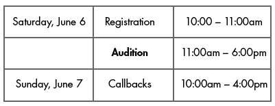 Audition for Martha Graham Dance Company – Martha Graham Dance Company